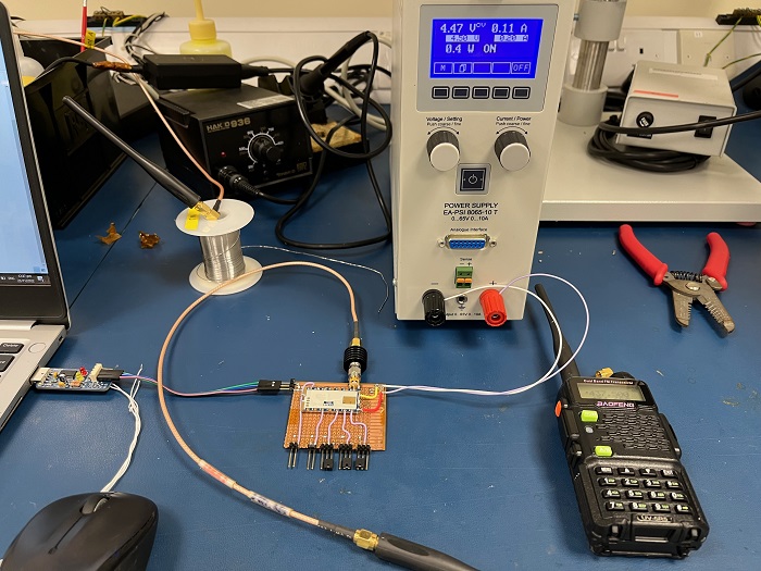 afsk/fm 1200 bps transceiver module testing, rf harmonic suppression ...