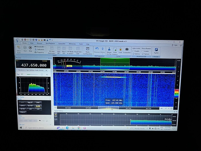 SCOOB-I Telemetry Beacon Reception Using EnduroSat UHF Radio